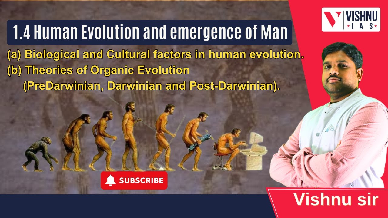 Human Evolution and Emergence of Man by vishnu sir | VISHNU IAS ACADEMY ...
