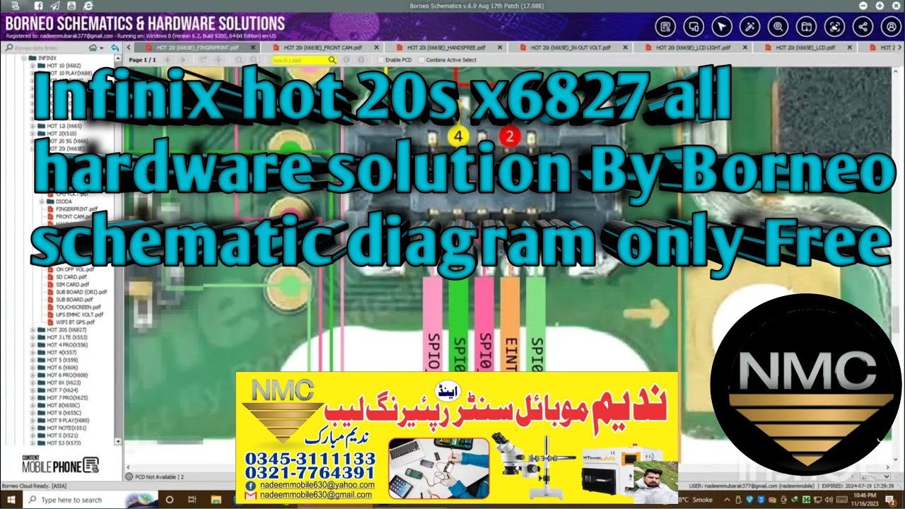 infinix hot 20s x6827 all hardware solution by Borneo schematic diagram ...