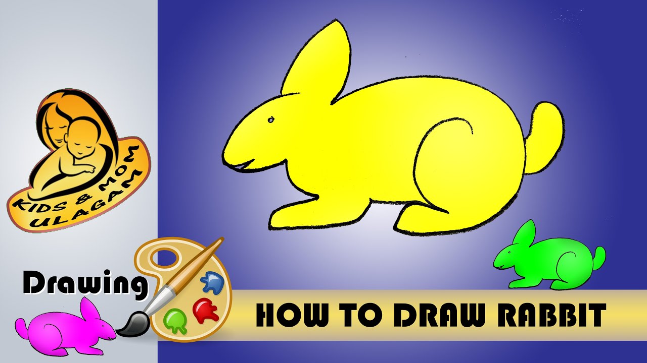 How to Draw Rabbit ️🐇 -|- Step by Step Kids Drawing - YouTube