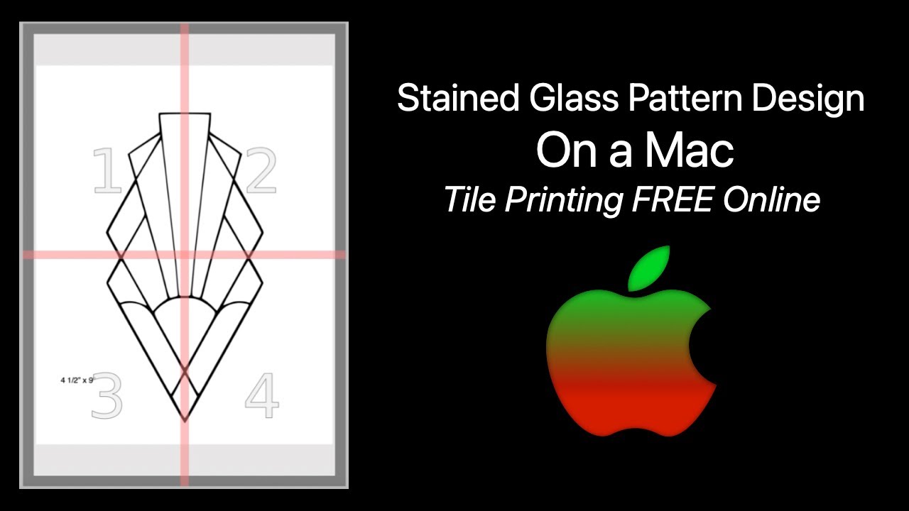 Stained Glass Pattern Design On a Mac~ Tile Printing FREE Online - YouTube