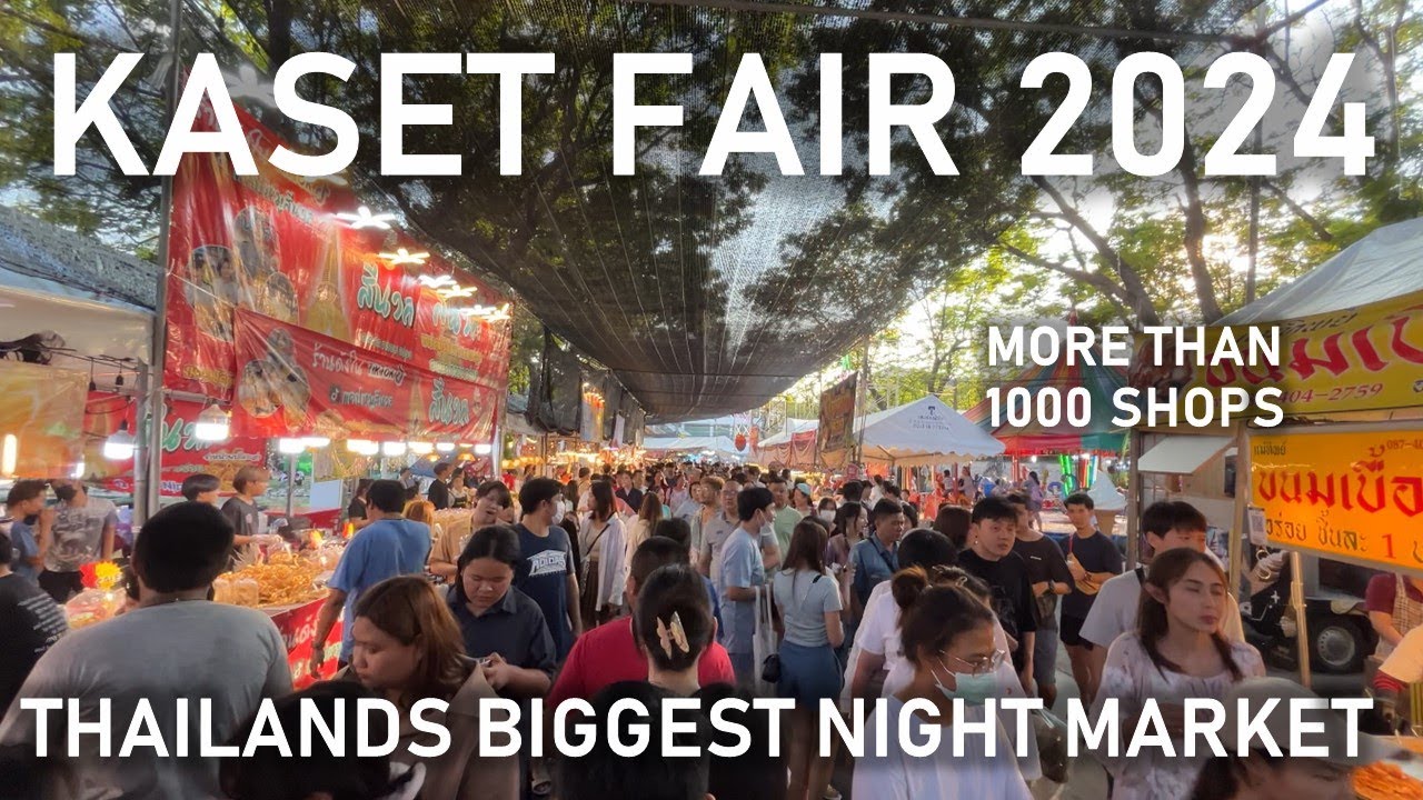 Kaset Fair 2024 / BANGKOK / Epic Food Tour in Thailand - YouTube