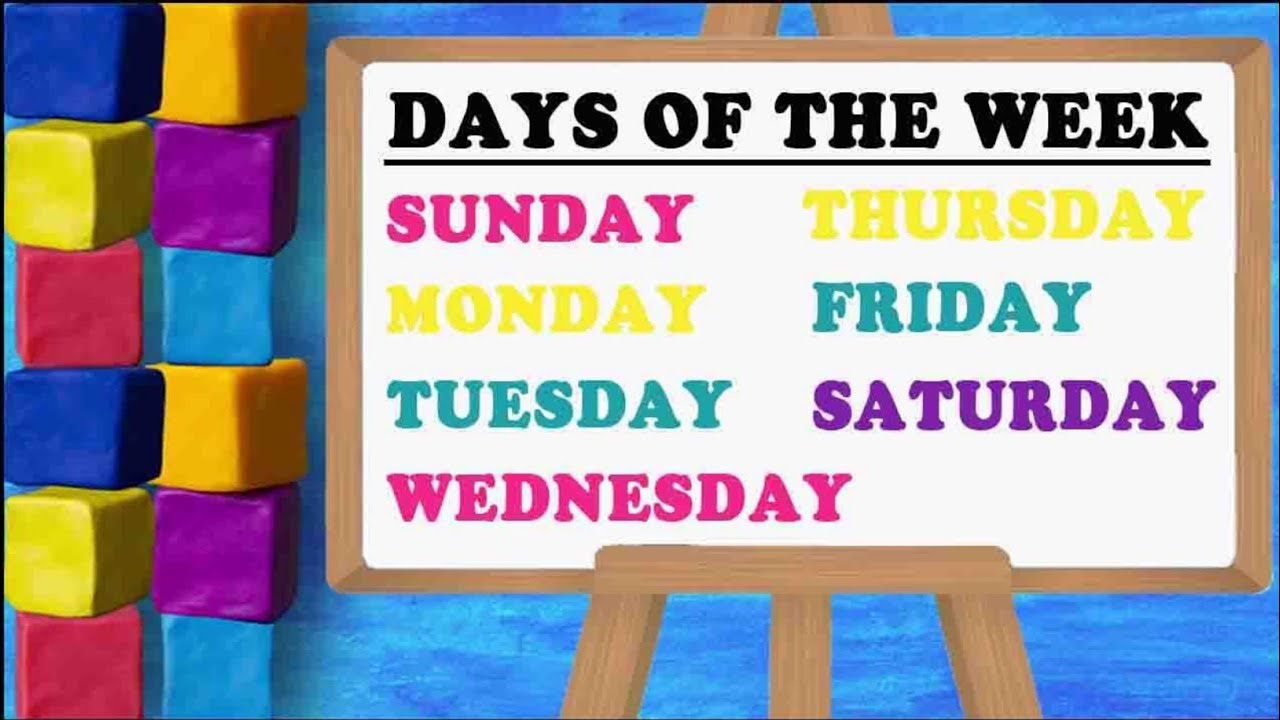 Learn Days of the week/ Days Name/ Days name in English/ kids video ...