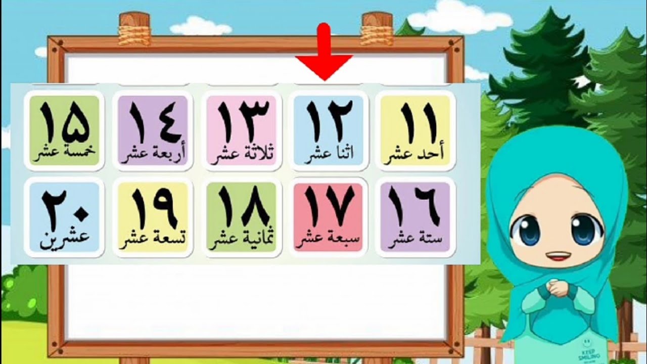 Bahasa Arab Angka 11 - 20 - YouTube