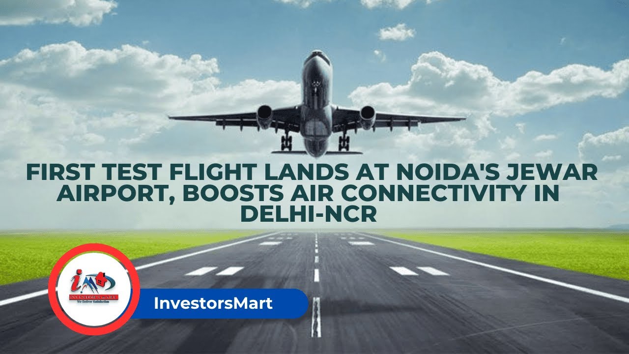 First test flight lands at Noida's Jewar Airport, boosts air ...
