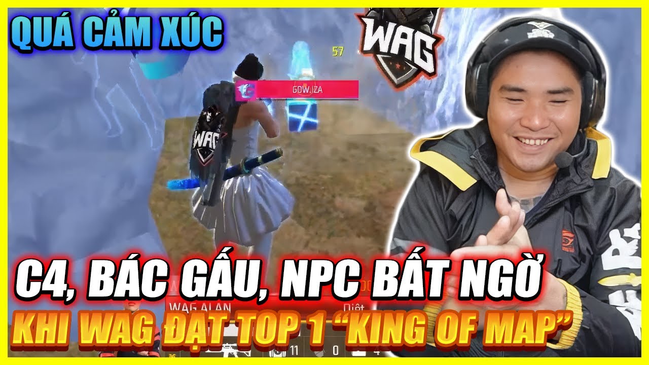 FREE FIRE | C4 , BÁC GẤU , NPC BẤT NGỜ KHI WAG ĐẠT TOP 1 TẠI " KING OF ...