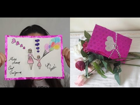 ANNELER GÜNÜ 3D KART YAPILIŞI | KENDİN YAP 4 | DIY 4