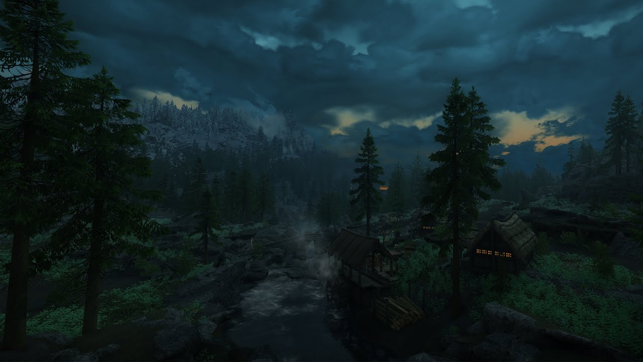 [4K] Skyrim SE 2024 Ultra modded with PI-CHO ENB for vanilla weather ...