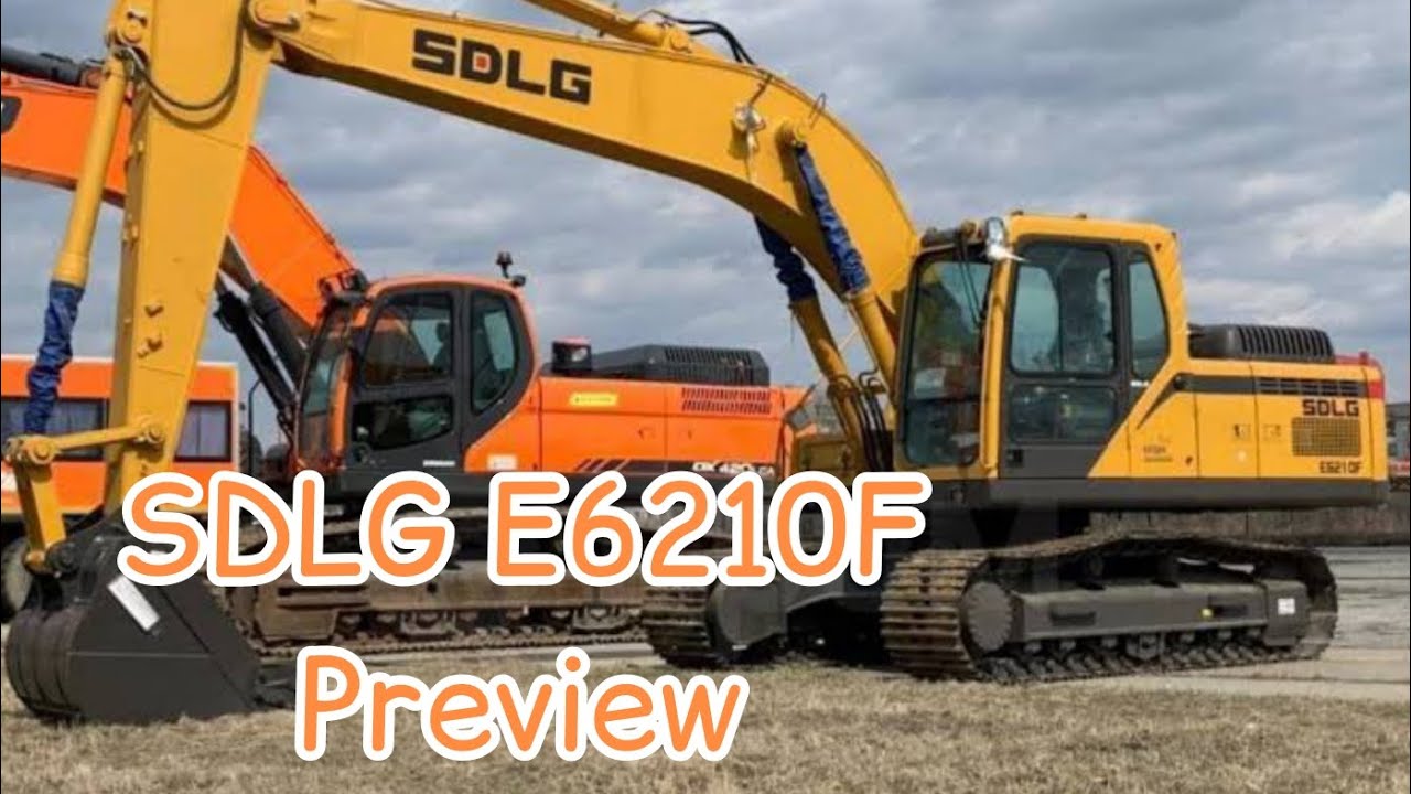 SDLG Excavator E6210F Preview, mirip dengan Volvo EC210D - YouTube