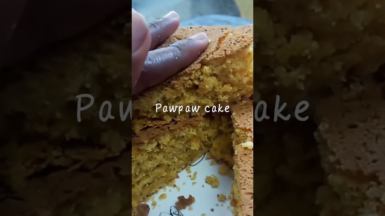 moist and fluffy pawpaw cake - YouTube