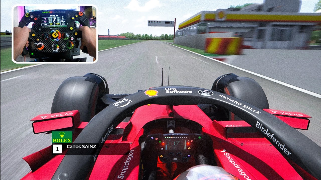 Ferrari SF-23 SHAKEDOWN around Fiorano! - SF1000 Wheel gameplay - YouTube