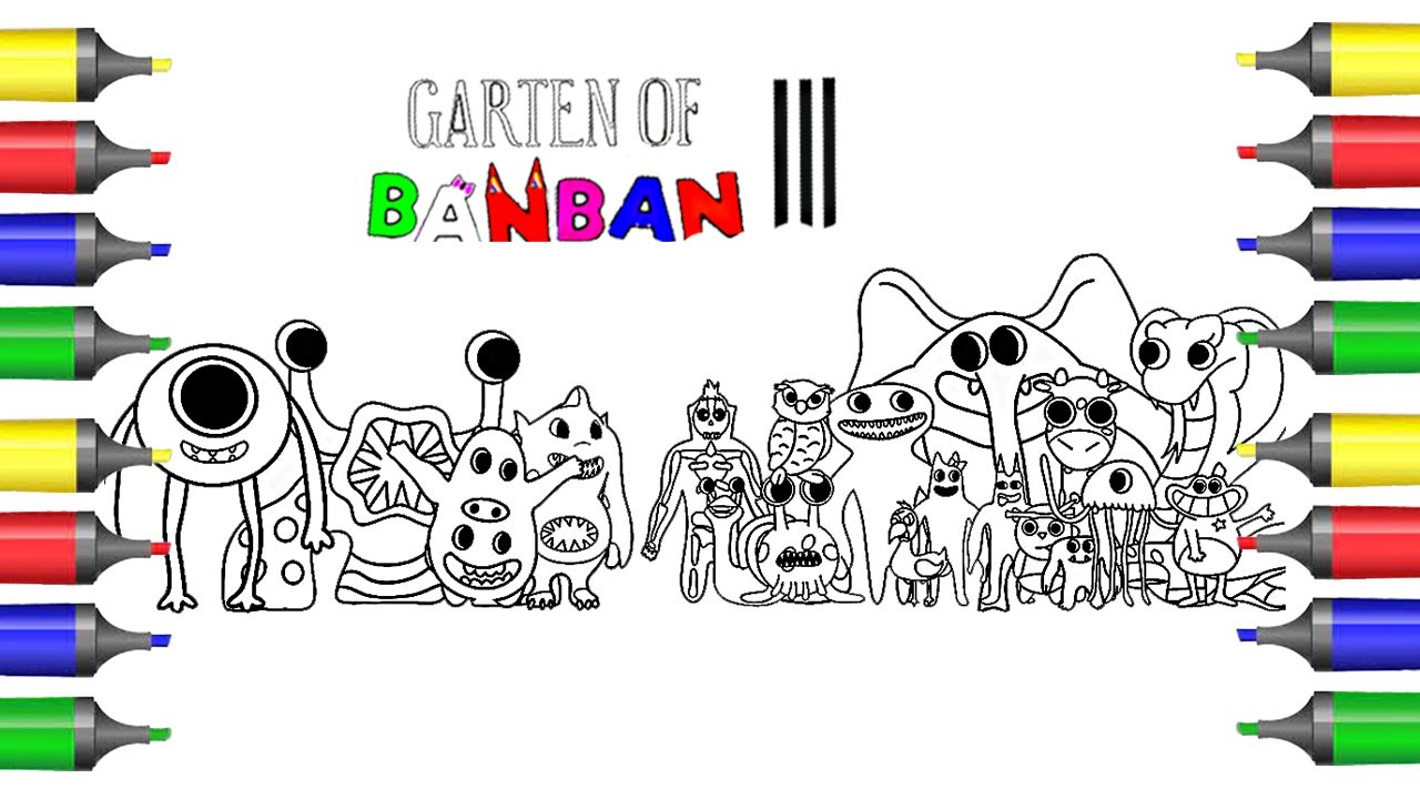 Раскраски бан бан распечатать бесплатное