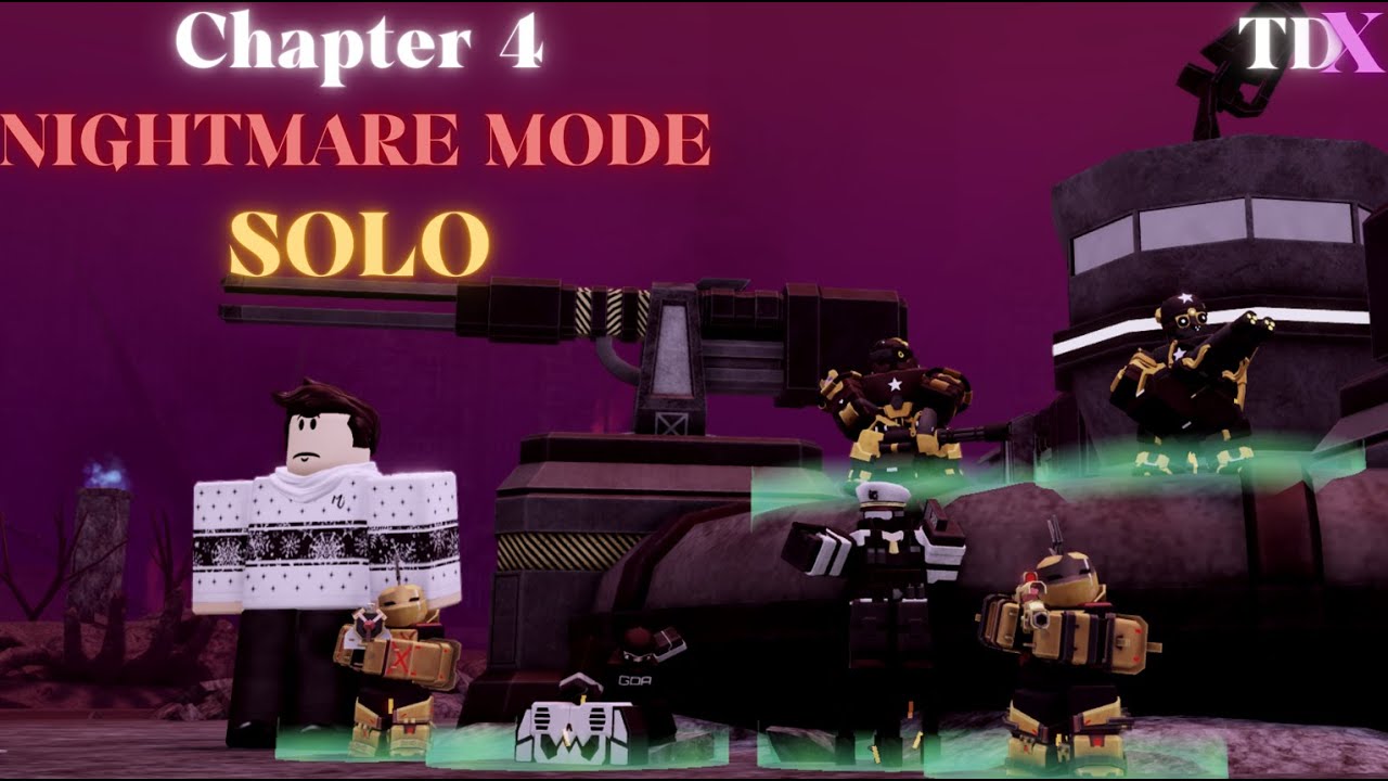 Solo Chapter 4 Nightmare Mode [Tower Defense X] - YouTube