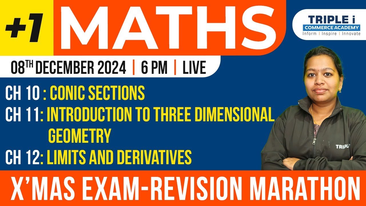 PLUS ONE MATHEMATICS | X'MAS EXAM REVISION MARATHON - YouTube