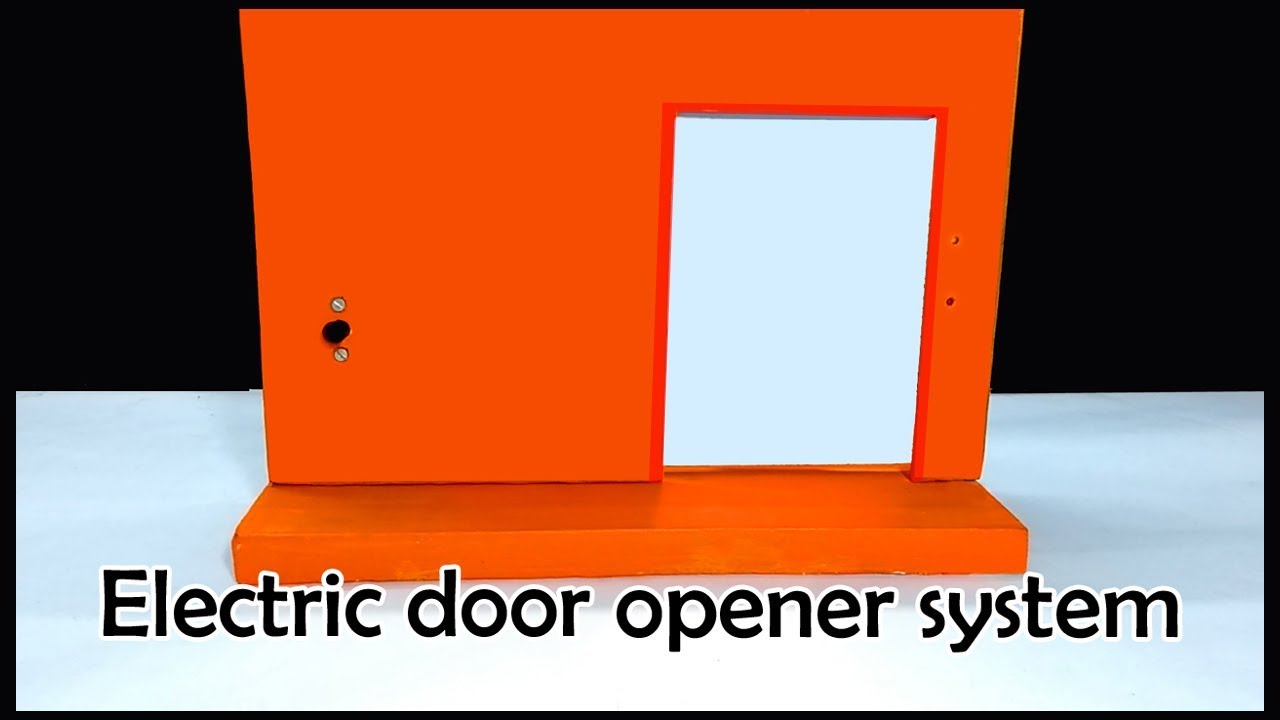 Electric door opener system model | How to make - YouTube