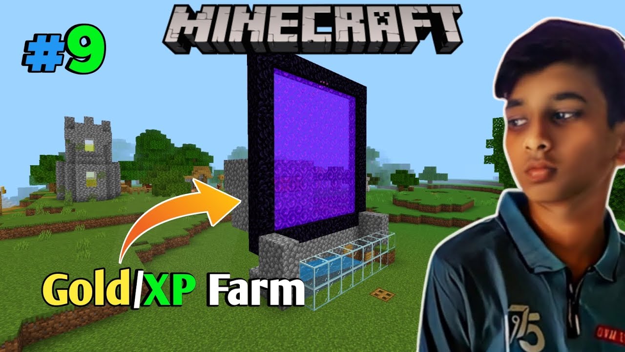 I made a best Gold/XP Farm in Minecraft Survival || EP 9 || mcpe 1.19 ...