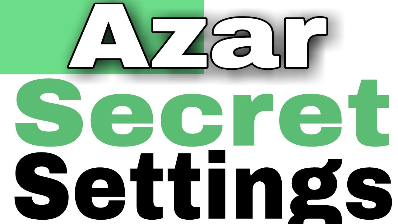 All Azar Hidden And secret Settings - YouTube