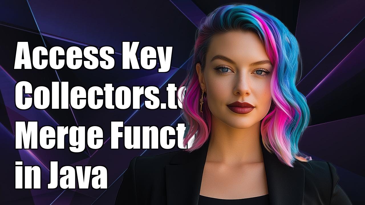 How to Access the Key in Collectors.toMap Merge Function in Java - YouTube