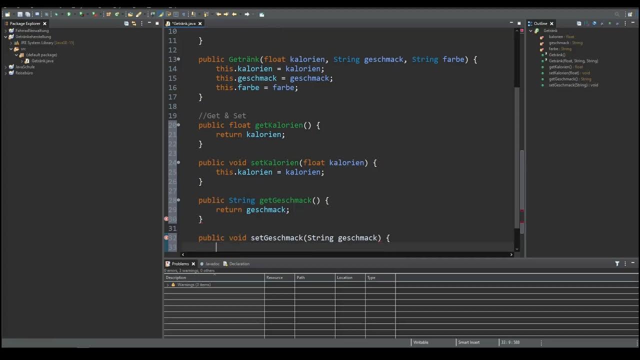 Schülervideo: Erstellung von Java-Klassen und -Objekten in der ...