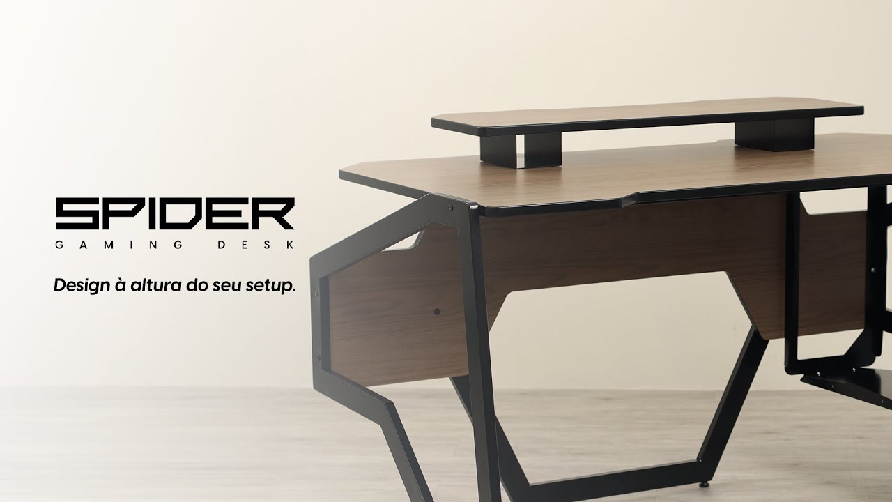 Mesa Gamer Spider - Design à altura do seu setup - YouTube