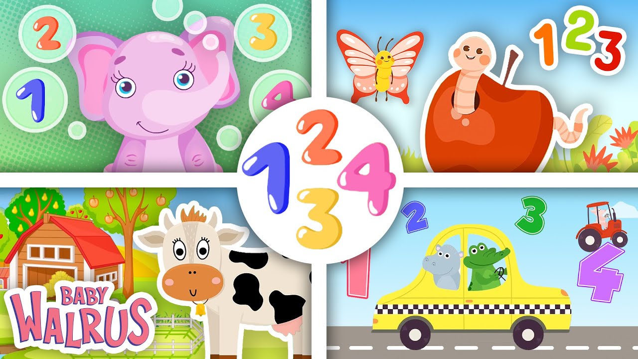 Compilation Smart Baby - Let's Count | Educational Series for Babies 0 ...