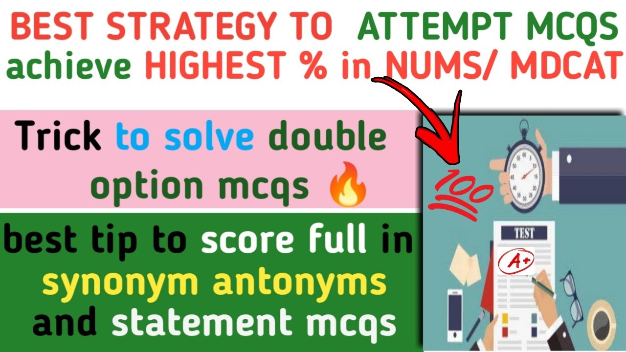 HOW TO SOLVE MDCAT/NUMS MCQS to SCORE 200/200 🔥💯 @DrMarriamDildar - YouTube