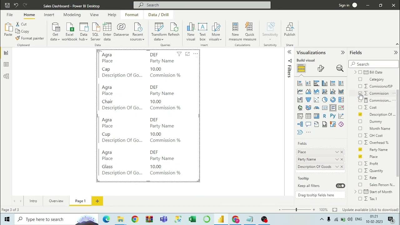 How to Create a Custom Tool Tip Visual In Power BI - YouTube