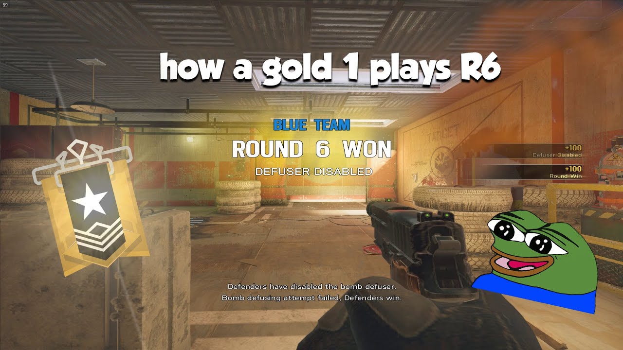 How a Gold 1 plays R6 - YouTube