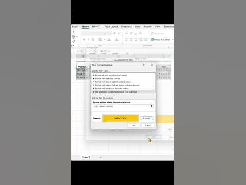 Automate Row Highlight #excel - YouTube