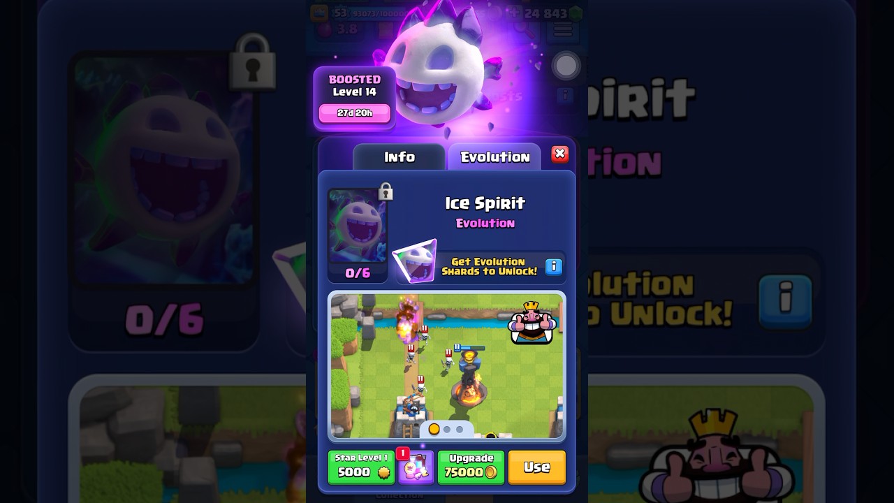Ice spirit Evolution, How to use, #clashroyale - YouTube