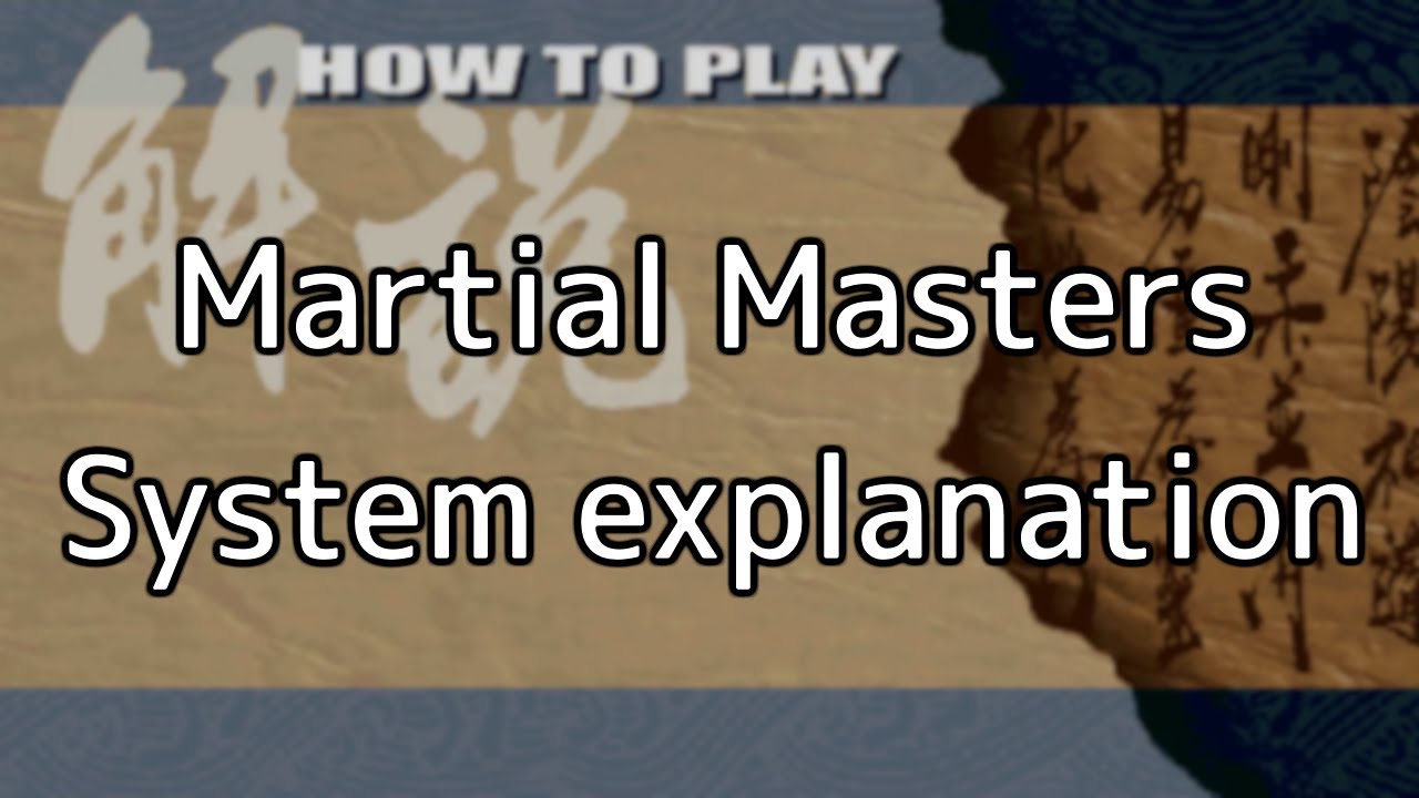 Martial Masters system explanation - YouTube