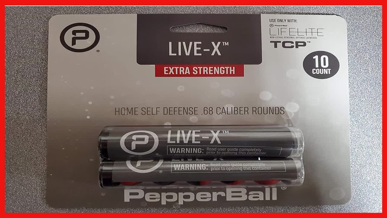 PepperBall Live-X Police Grade Projectiles, Powerful Non Lethal Self ...