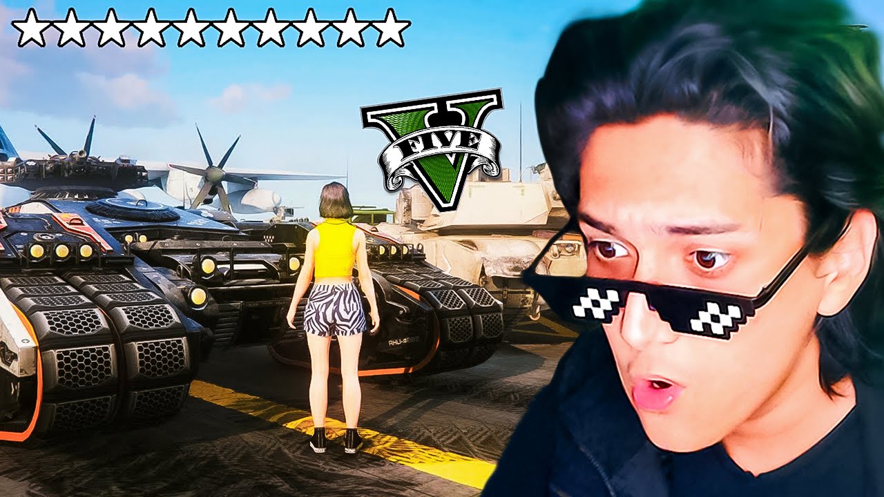 I Got 10 Stars Wanted Level in GTA 5! - YouTube