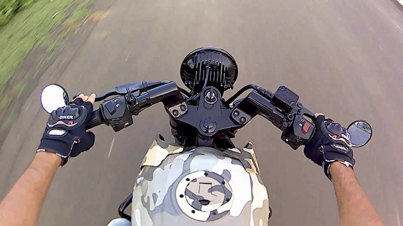 bajaj pulsar 180 || first ride after modification army style pulsar ...