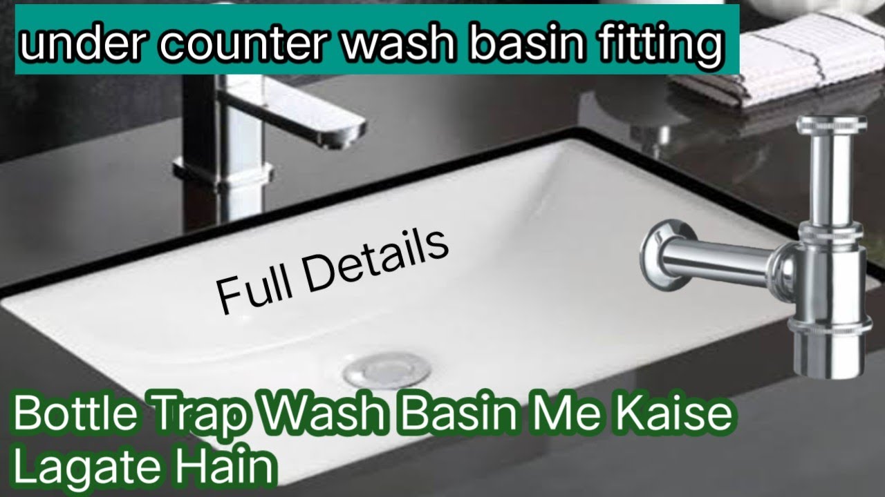 Counter wash basin fitting | How to install counter wash basin - YouTube