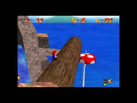 Super Mario 64 - Tall, Tall Mountain: Breathtaking View from Bridge ...