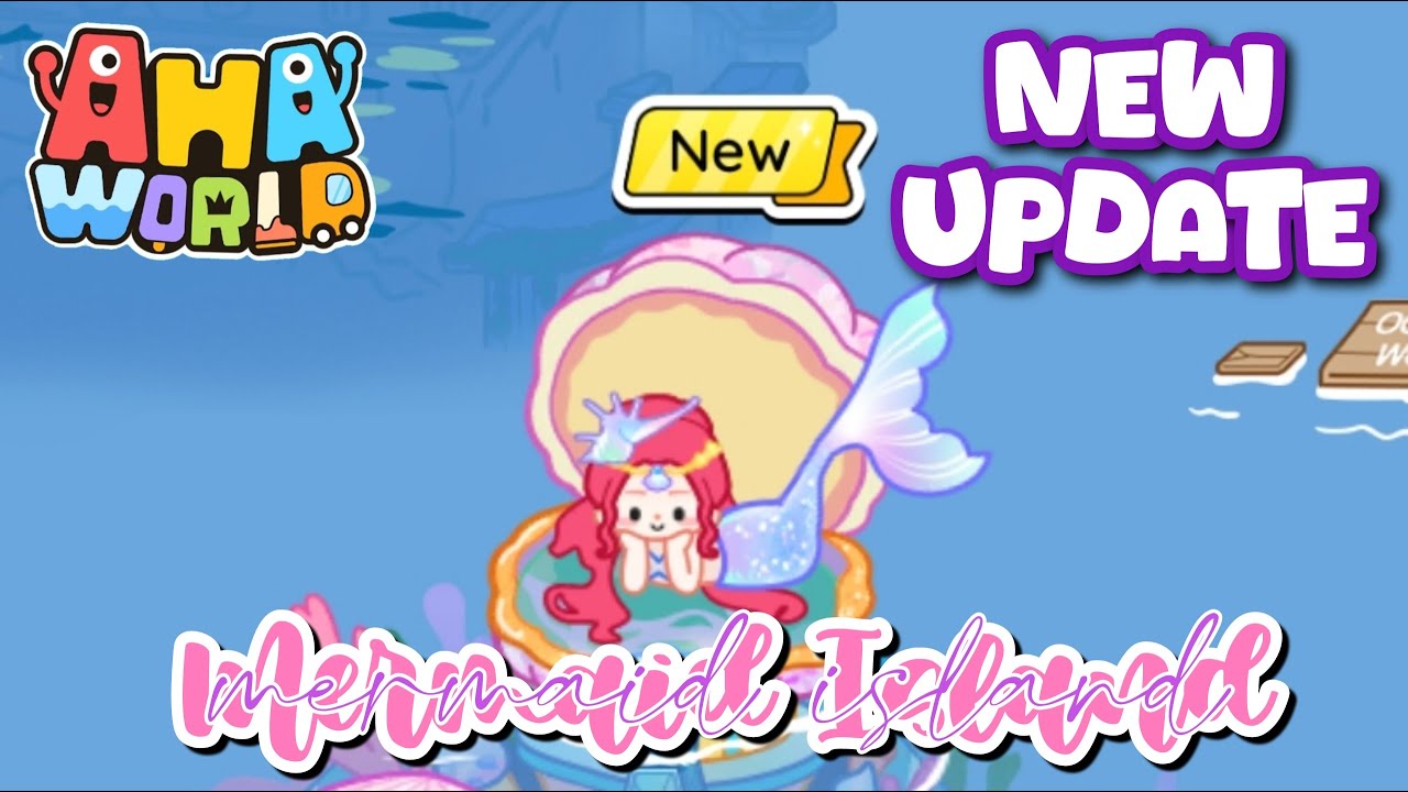 Aha World Mermaid Island New Update💜🏠 | UPDATE NOW #ahaworld - YouTube