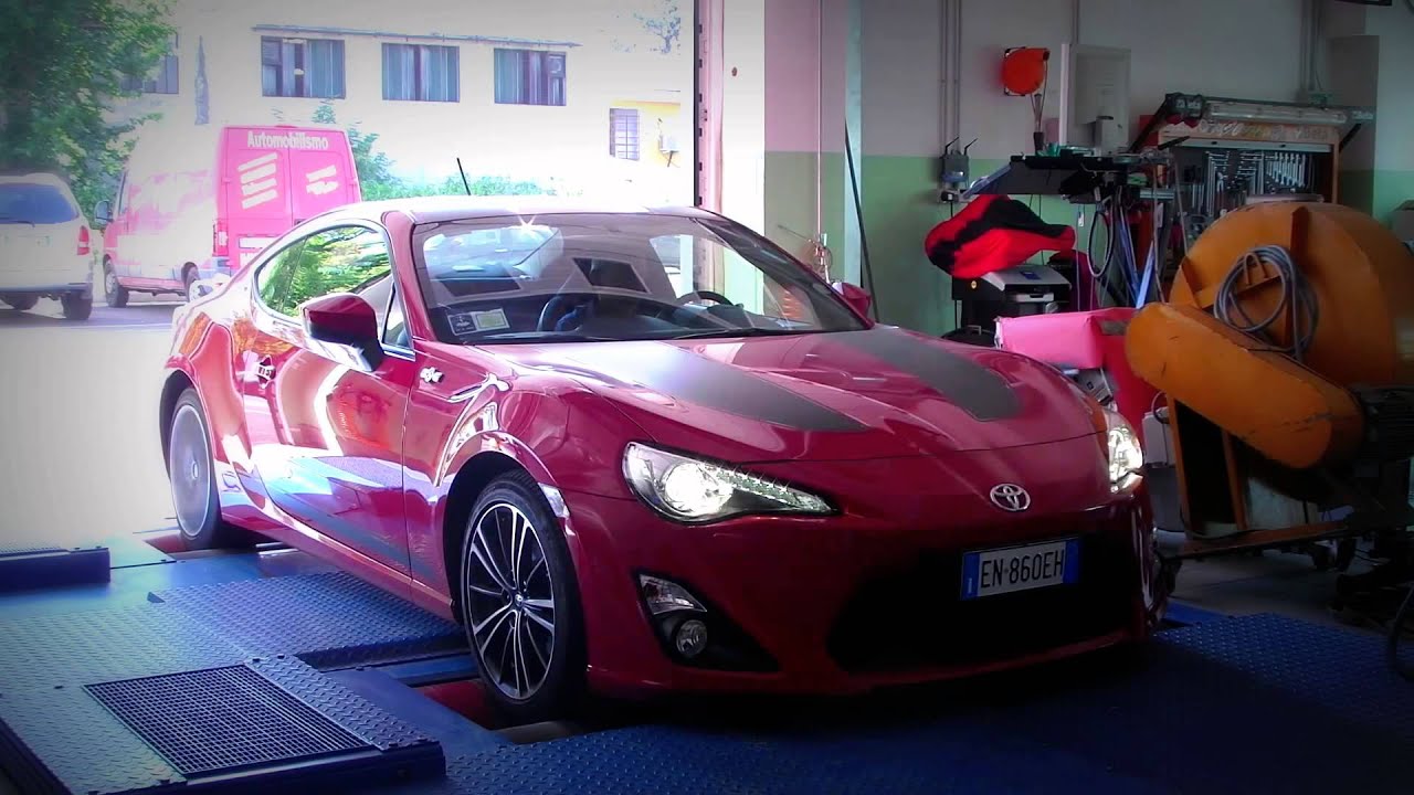 TOYOTA GT86 1st Edition 2013 Dyno Test Raw Footage - YouTube