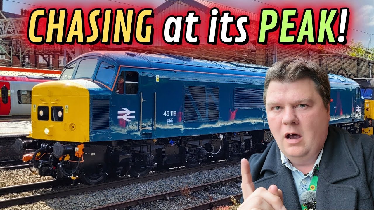 Cat and Mouse CHASE with a British Rail Class 45 Locomotive - YouTube