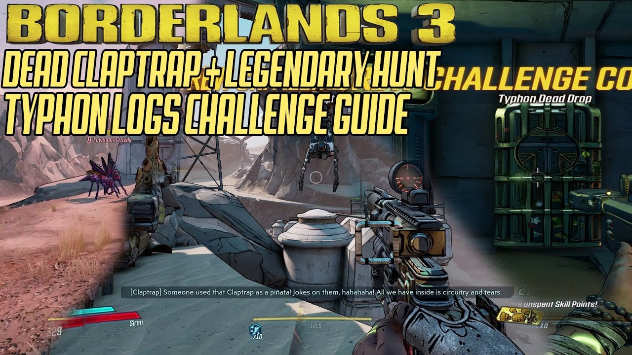 Borderlands 3 - All The Drought Challenges (Dead Claptrap, Legendary ...