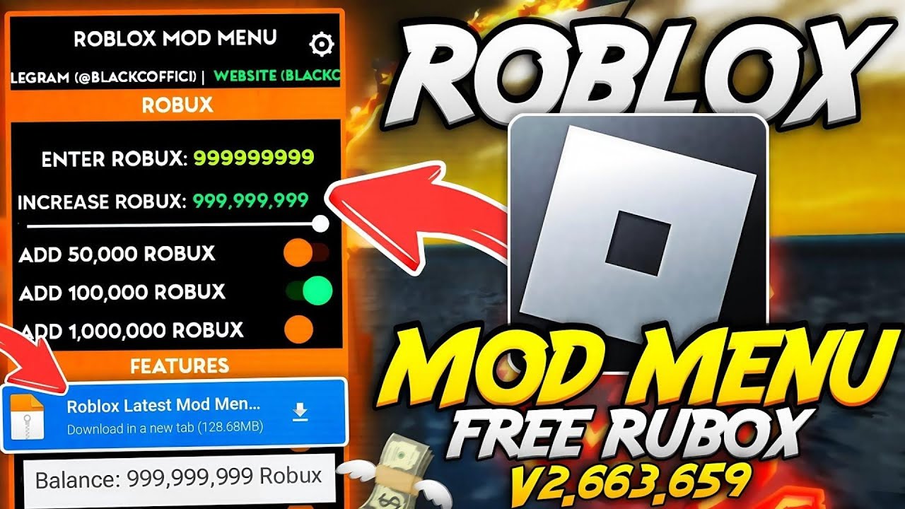 Roblox Mod Menu VIP v2.663.659 - Free Robux & Shopping | Roblox Mod Apk | Roblox Mod Menu Robux ...