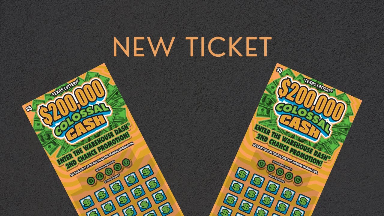 NEW TICKET $200,000 COLOSSAL CASH, TEXAS LOTTERY SCRATCH OFF - YouTube