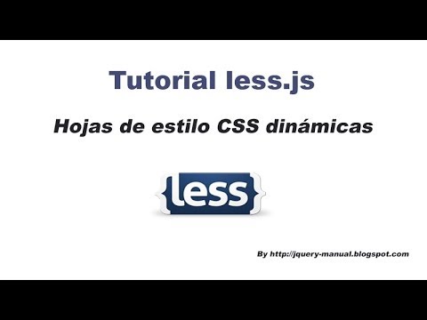 Tutorial less.js en español (Hojas de estilos CSS dinámicas) - YouTube