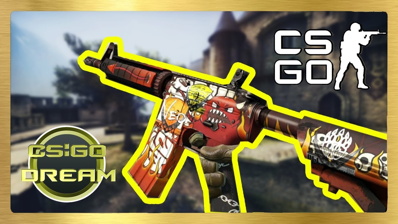 M4A4 Hellfire Sticker Combinations | CSGO - YouTube