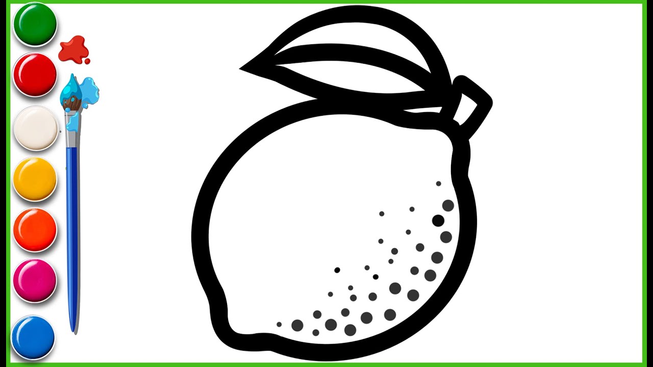 How to Draw a Lemon Step by Step | Easy Drawing for Beginners - YouTube