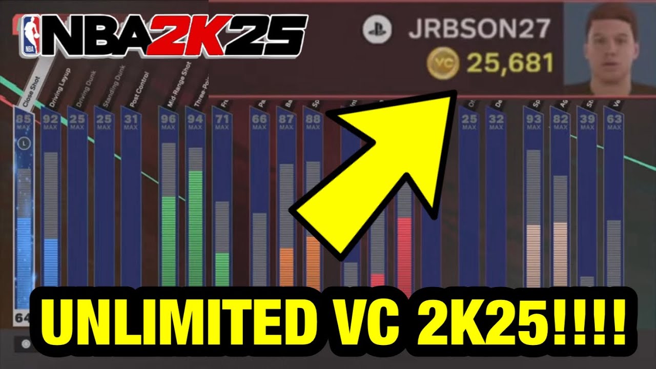 UNLIMITED VC GLITCH IN NBA 2K25 MY CAREER | 2K25 VC - YouTube