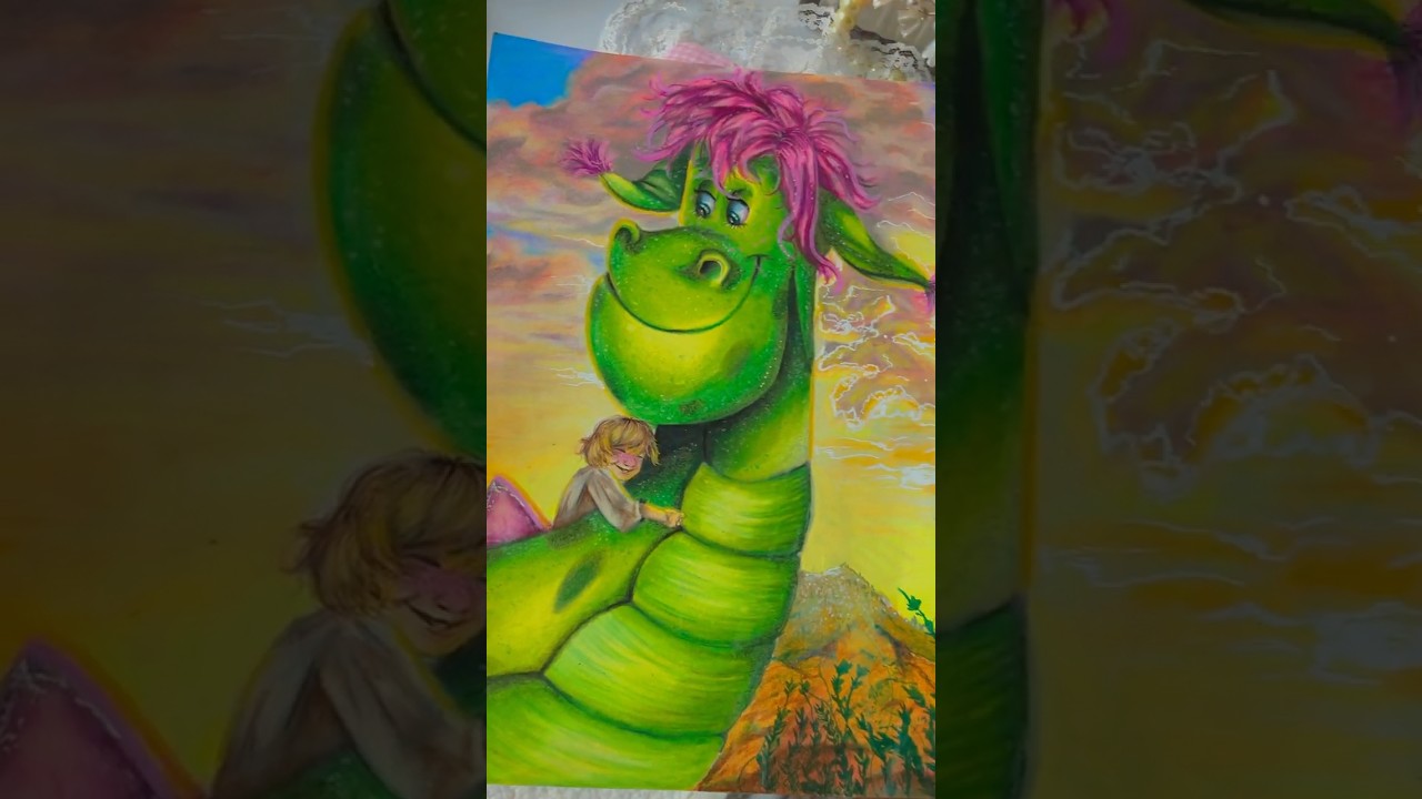 Je dessine Peter et Eliott le dragon😱#drawing#draw#drawingtutorial # ...
