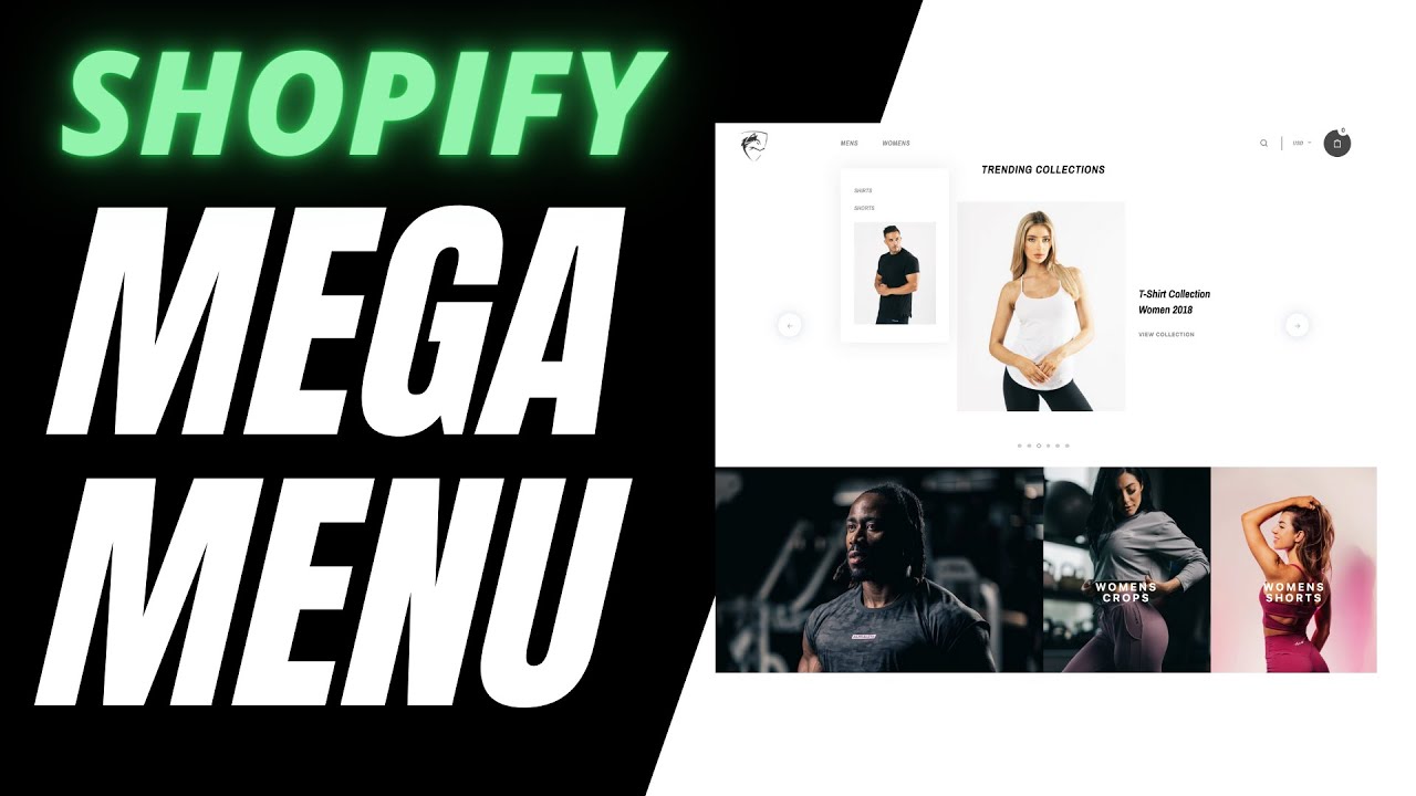 How To Set up Shopify Mega Menu - YouTube