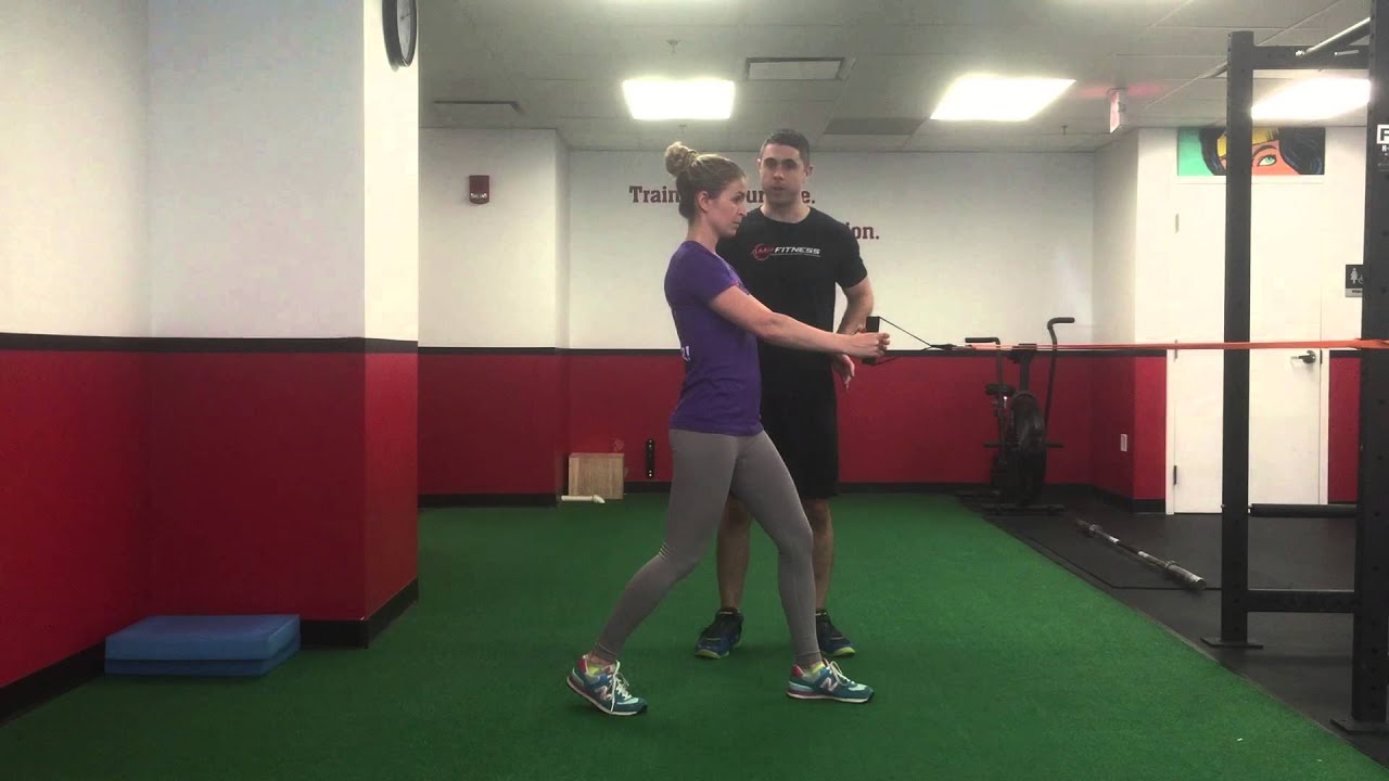 Chest Height Woodchop - YouTube