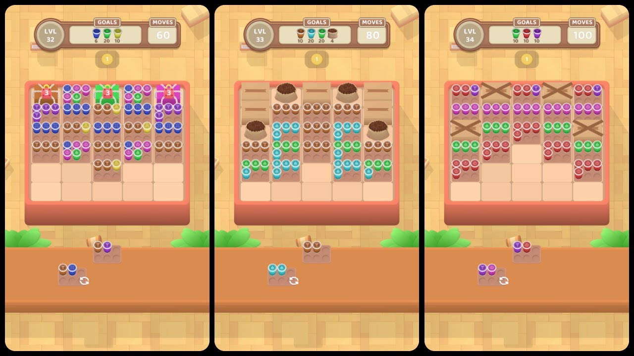 Coffee Throw Blocks Game Android Gameplay - YouTube