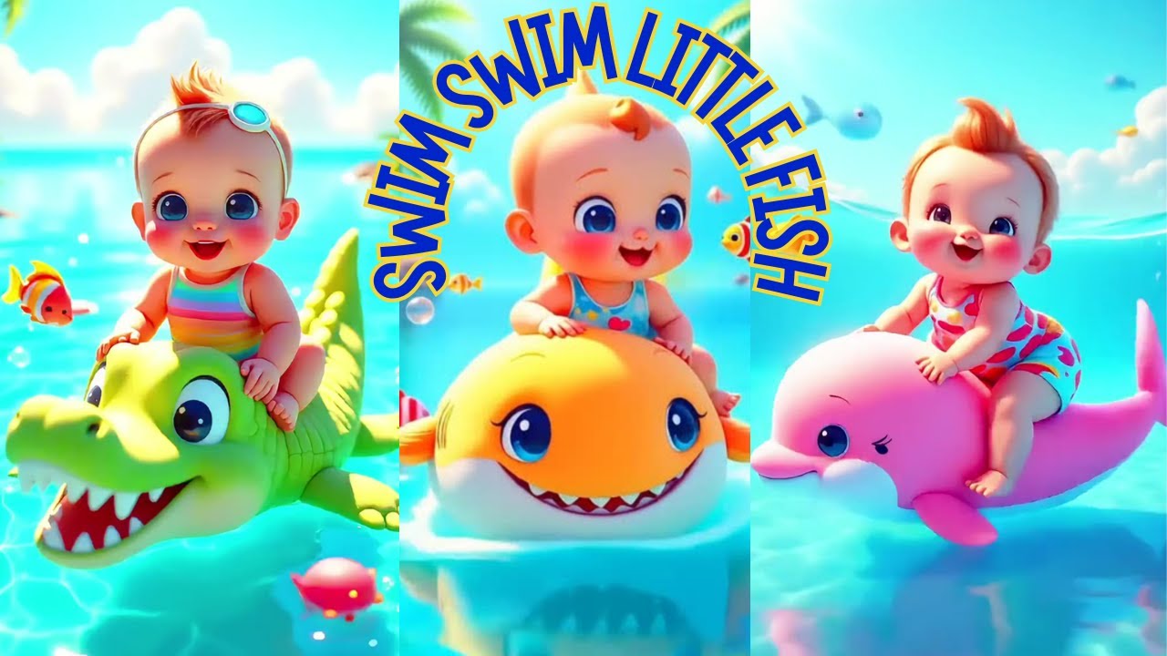 Swim, Swim, Little Fishy Friend | Kids Nursery Rhymes | Kidsjourney ...